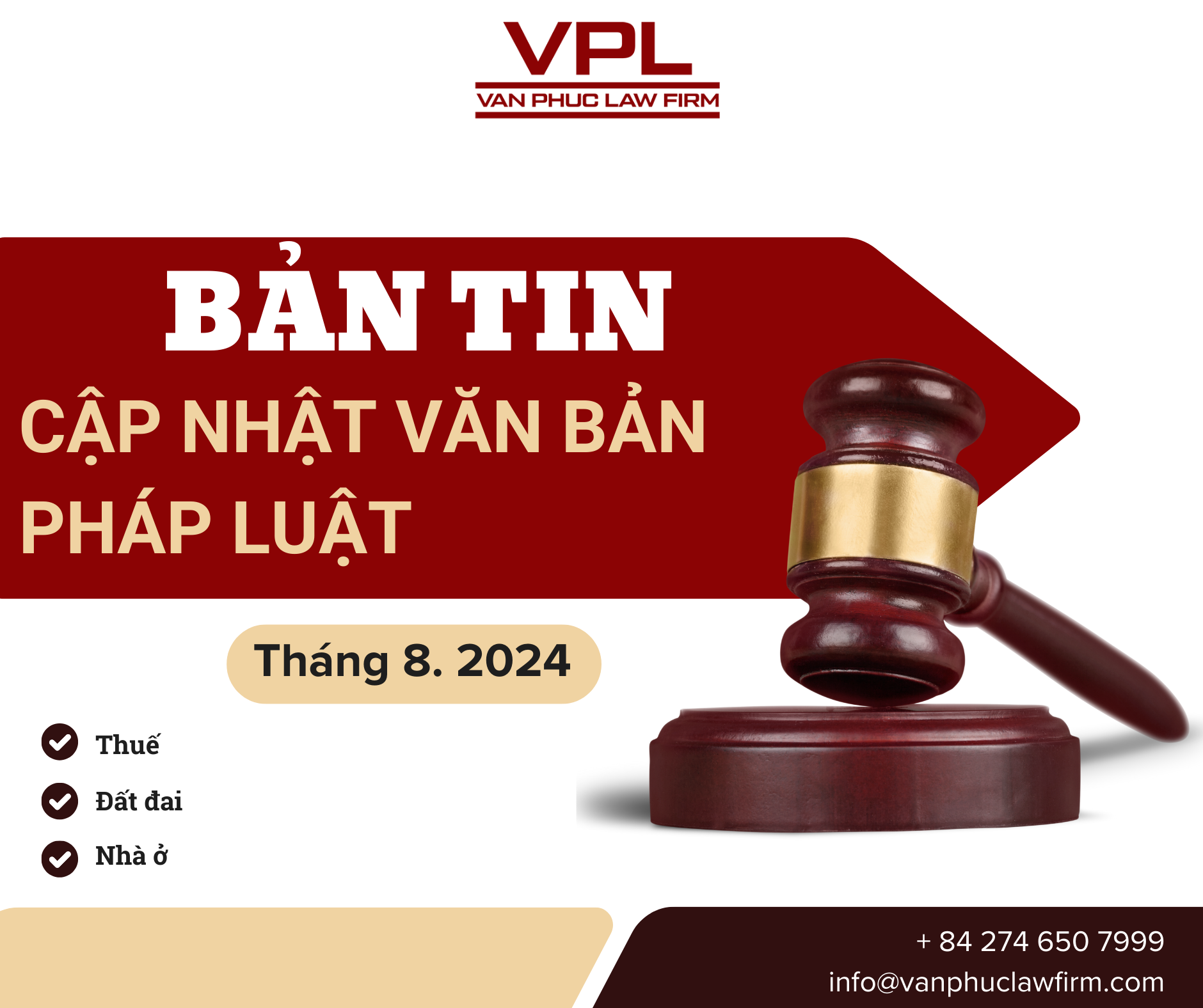 BẢN TIN CẬP NHẬT VĂN BẢN PHÁP LUẬT THÁNG 8/2024